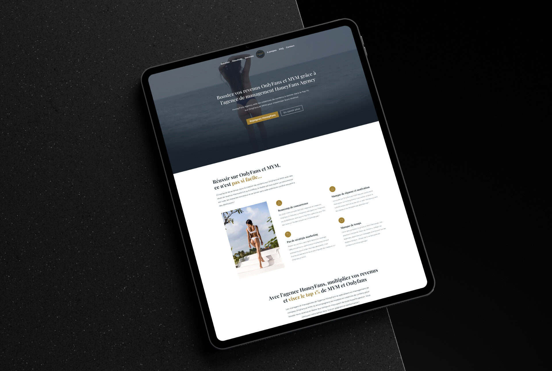 Site HoneyFans Agency | agence management OnlyFans & MYM